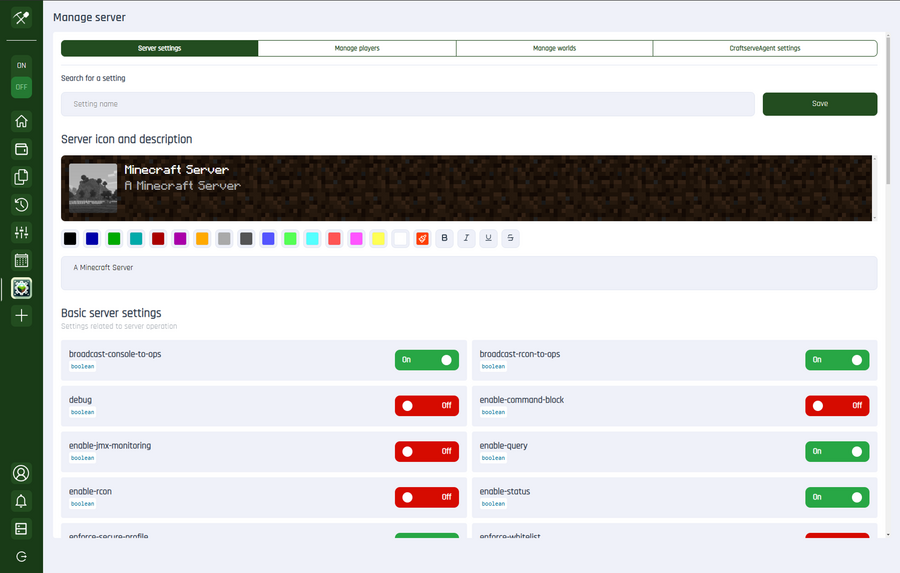 New Minecraft server management panel with customization and ...